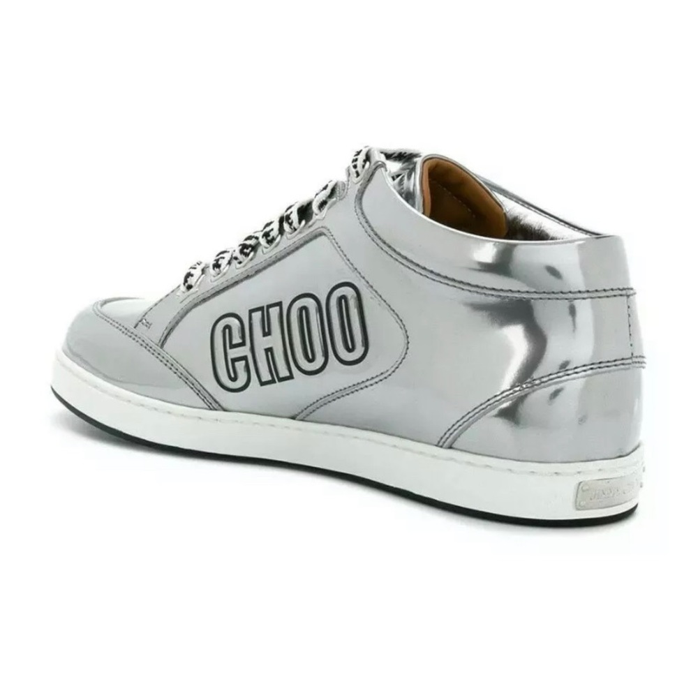 Jimmy Choo “I Want” Miami Logo Liquod Metallic Metal … - Gem